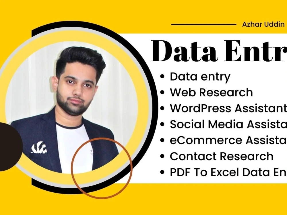 A data entry expert | Upwork