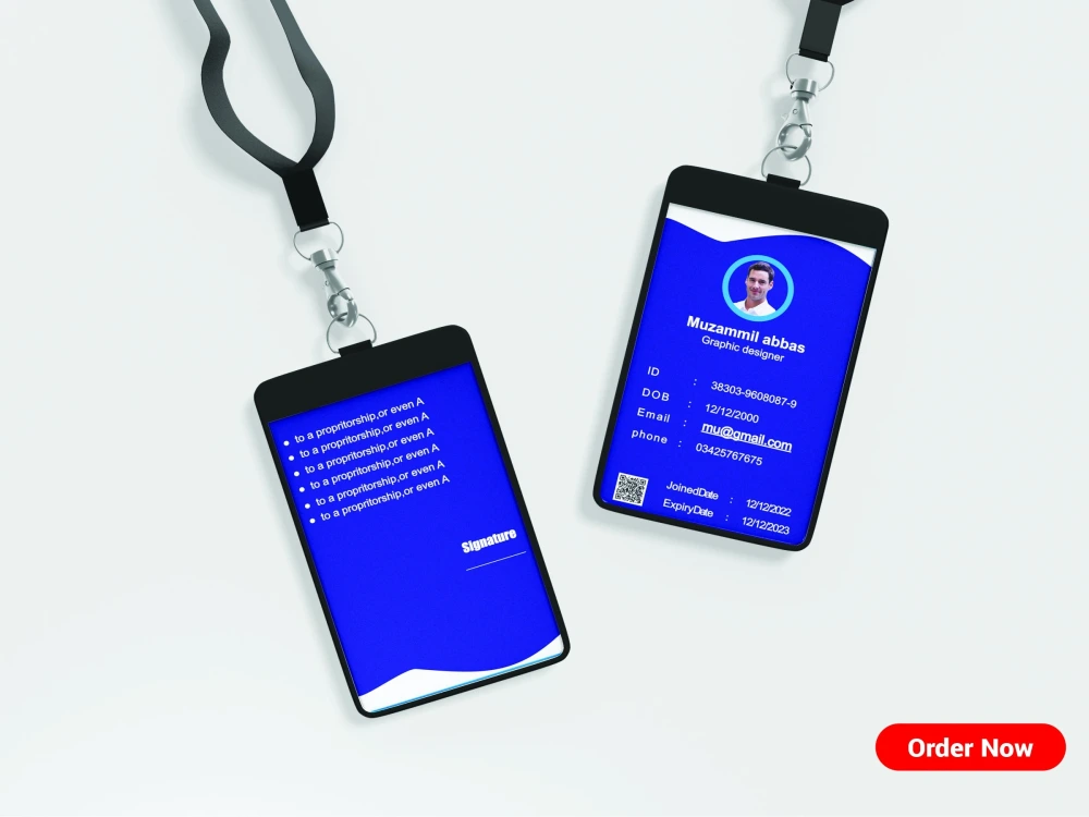 An amazing employee card design and brand identity. | Upwork