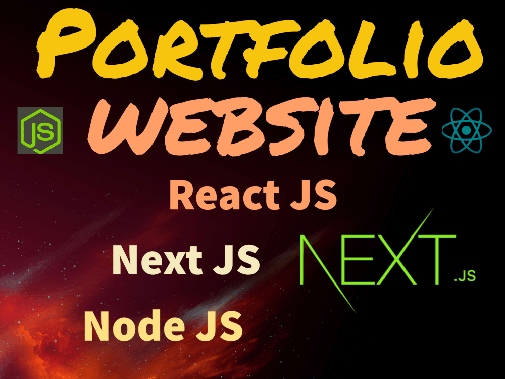 Modern, responsive and fast portfolio website with React JS and Next JS ...