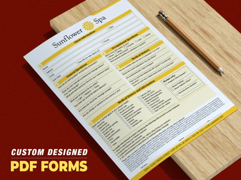Design PDF Form or Document and make it fillable PDF format | Upwork