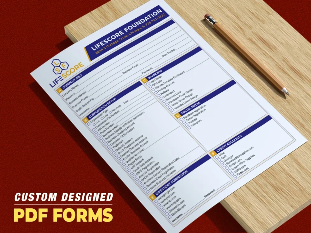 Design PDF Form or Document and make it fillable PDF format | Upwork