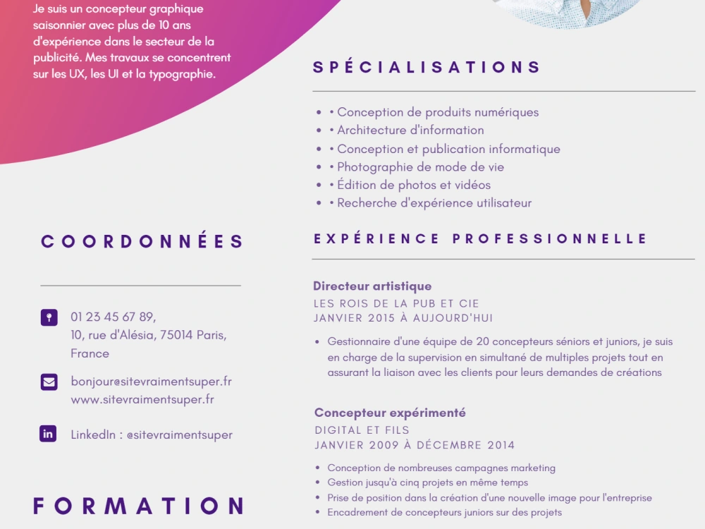 A professional, modern and high quality resume design! | Upwork