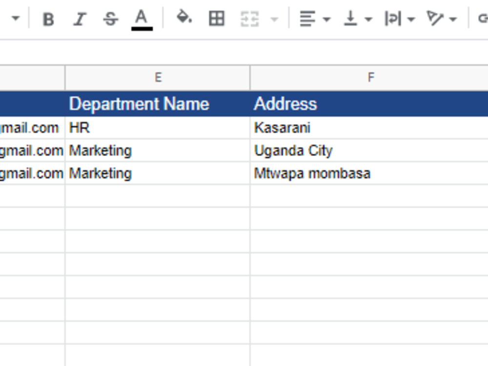 An automated data entry form made with google sheets and apps script ...