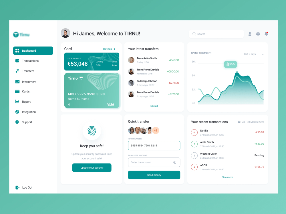 Highly intuitive UI/UX Design for your Wed App or Dashboard | Upwork