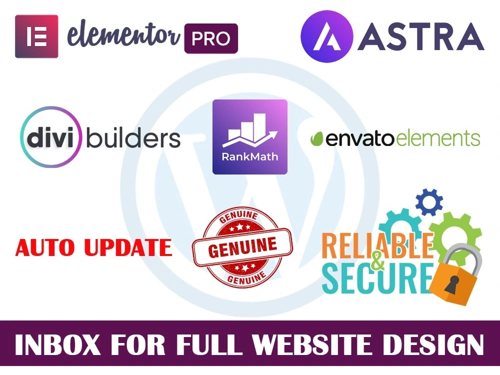 Elementor pro, astra pro, rank math licensed plugins updateable | Upwork