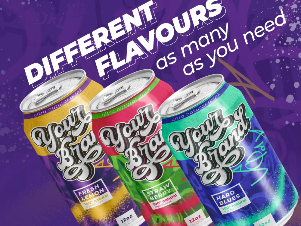 An amazing soda can label design | Upwork