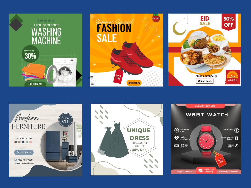Facebook & Instagram ad image design| FB/IG ad design| Social media ...
