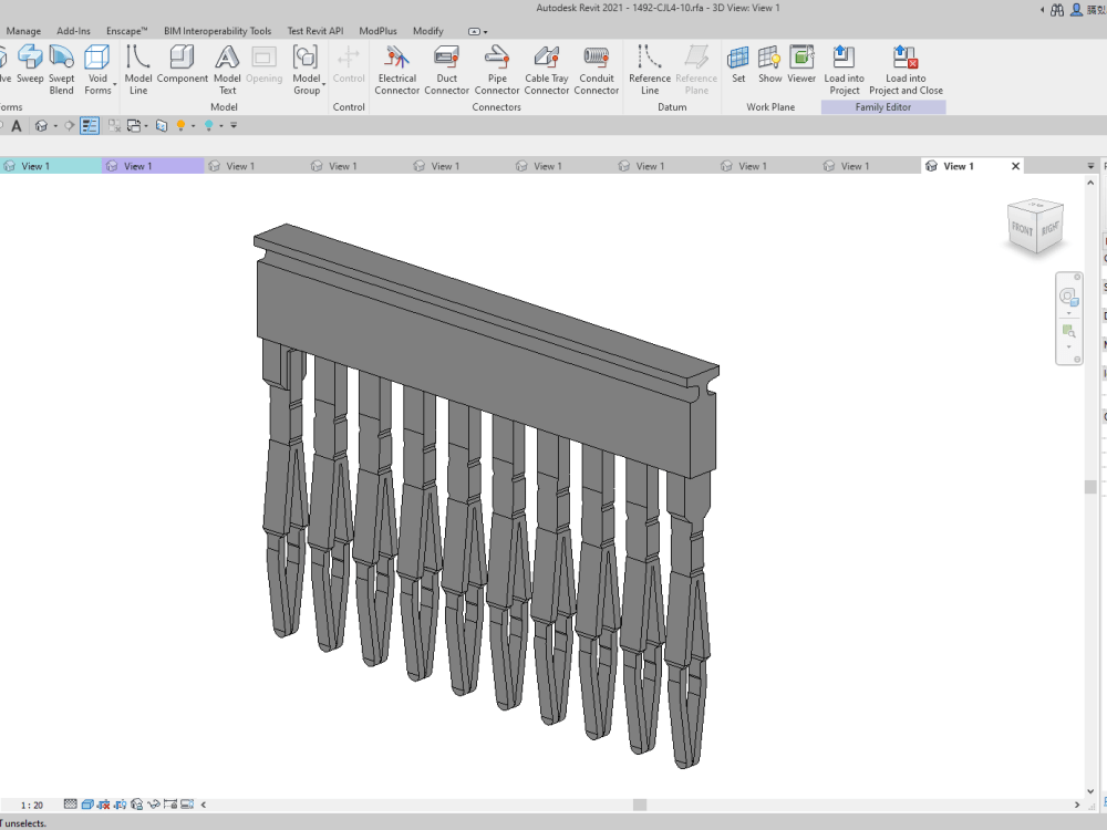 A parametric family in Revit for your project Revit | Upwork