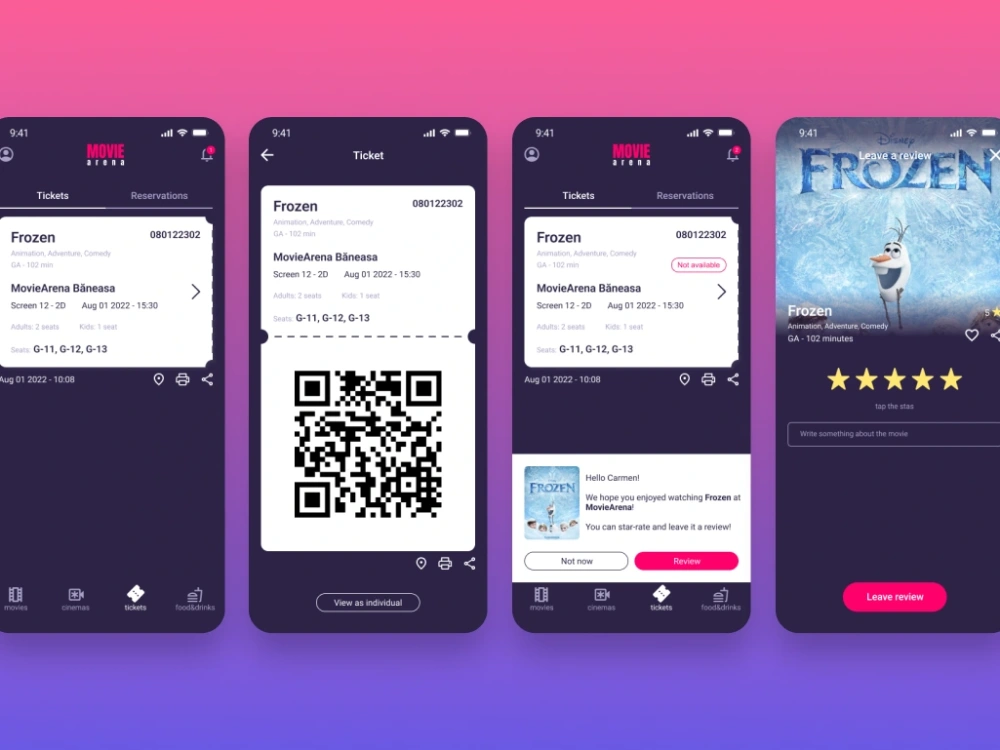 Booking app designed in Figma | Upwork