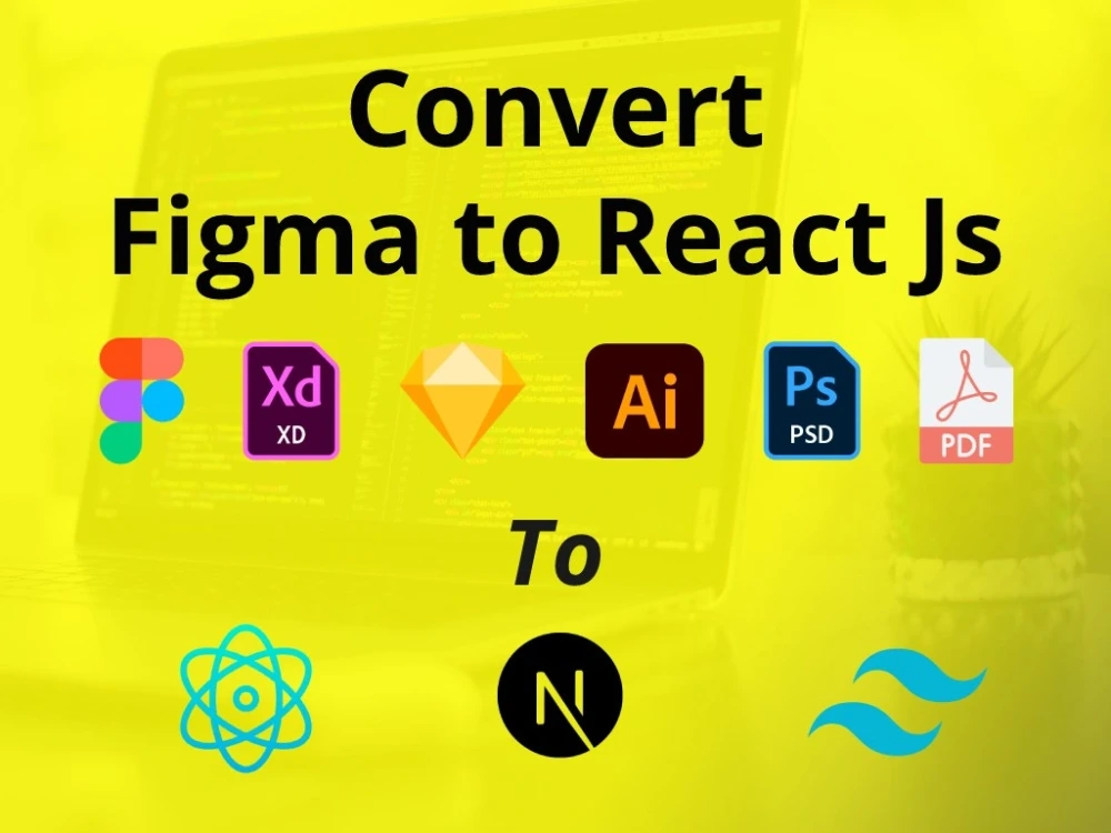 Figma to react js, psd to react js, or next js responsive website | Upwork