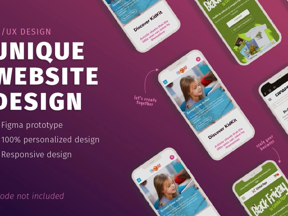 A unique responsive website in Figma | Upwork