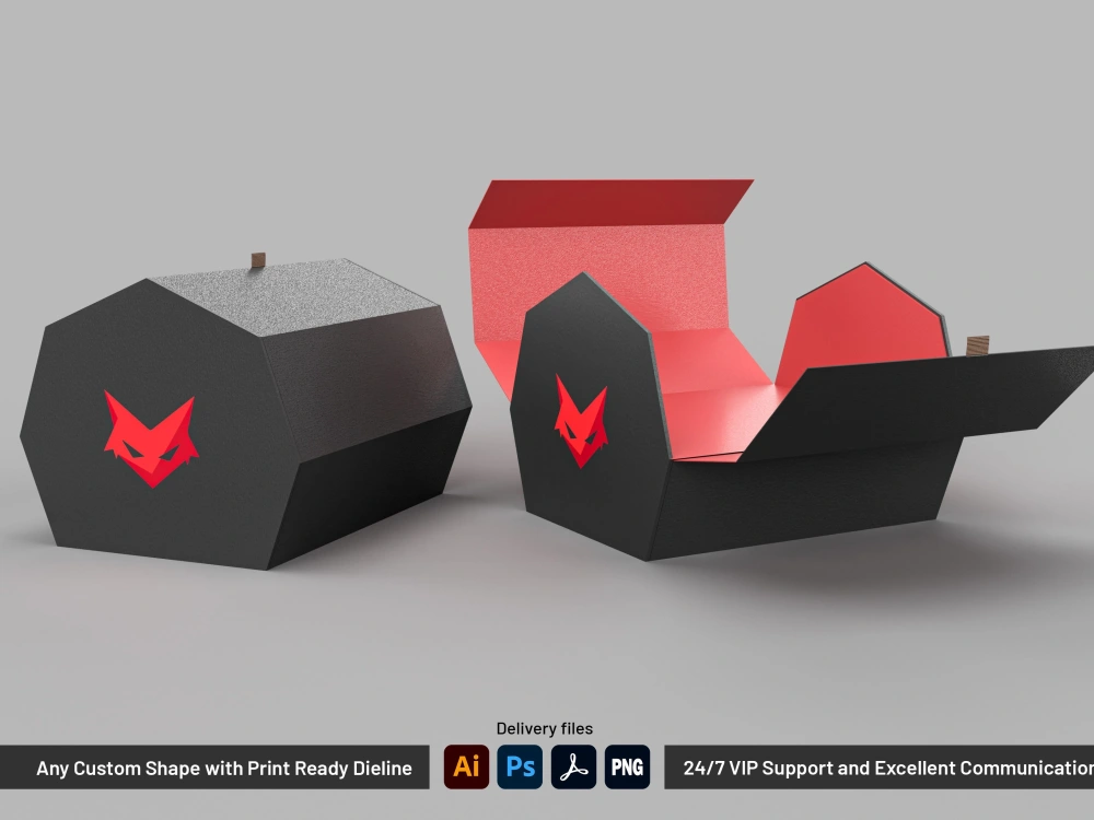 Exceptional custom shape packaging design | Upwork