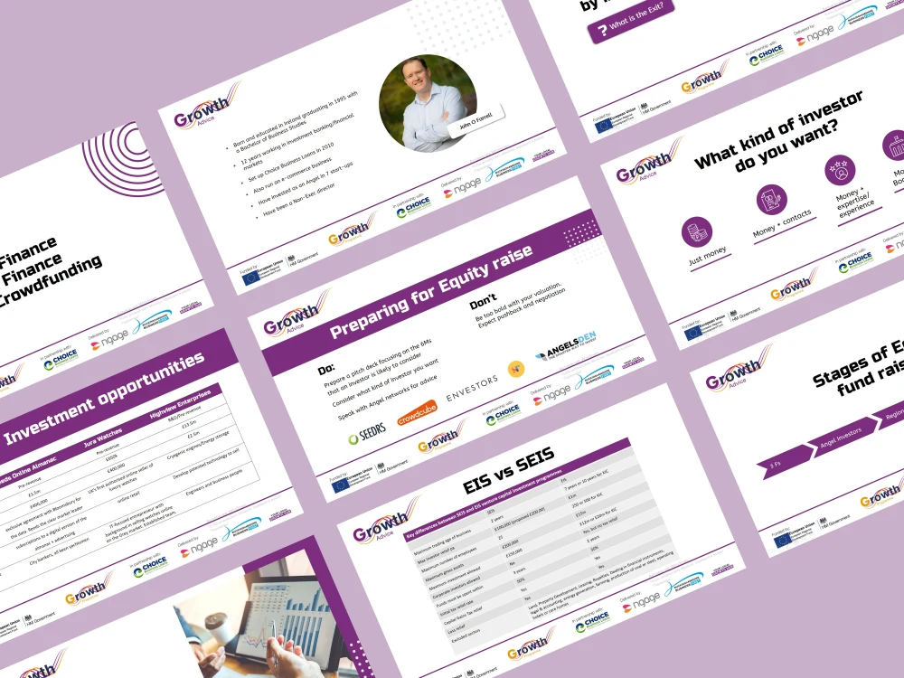 A presentation redesign in PowerPoint, Google Slides, Canvas | Upwork