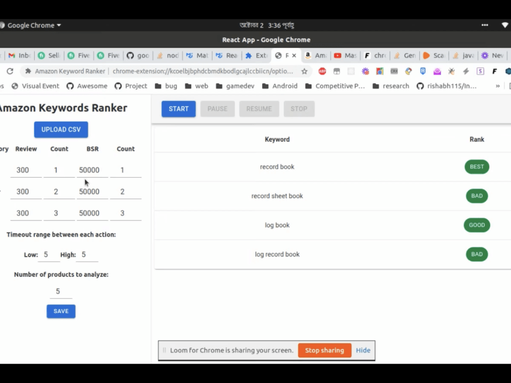 Chrome extension built using reactjs | Upwork