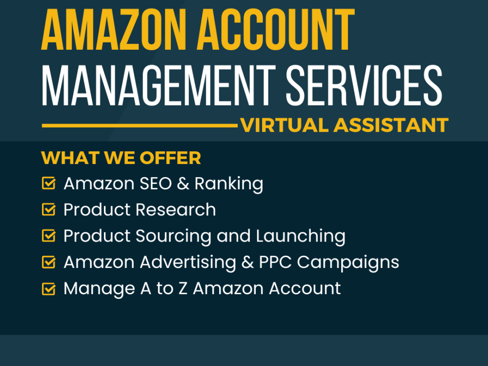 Amazon Account Manager, Amazon FBA, Expert Amazon VA, PPC & SEO Ranking ...