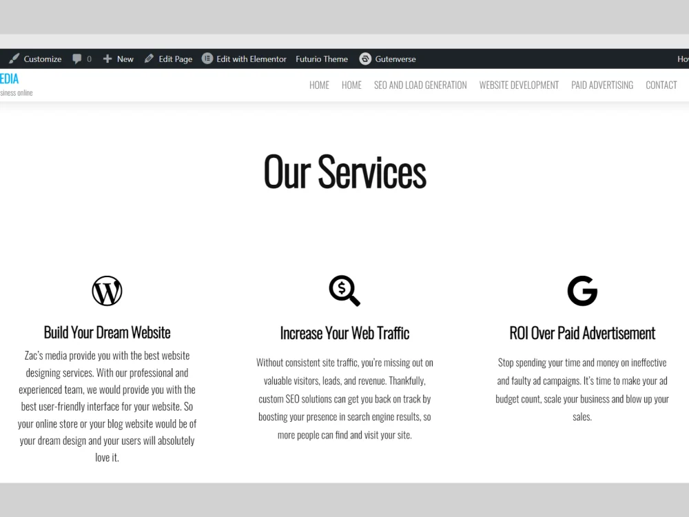 A completely optimized website for your business | Upwork