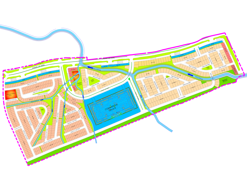Detailed layout plan, master plan, land subdivision plan, concept plan ...