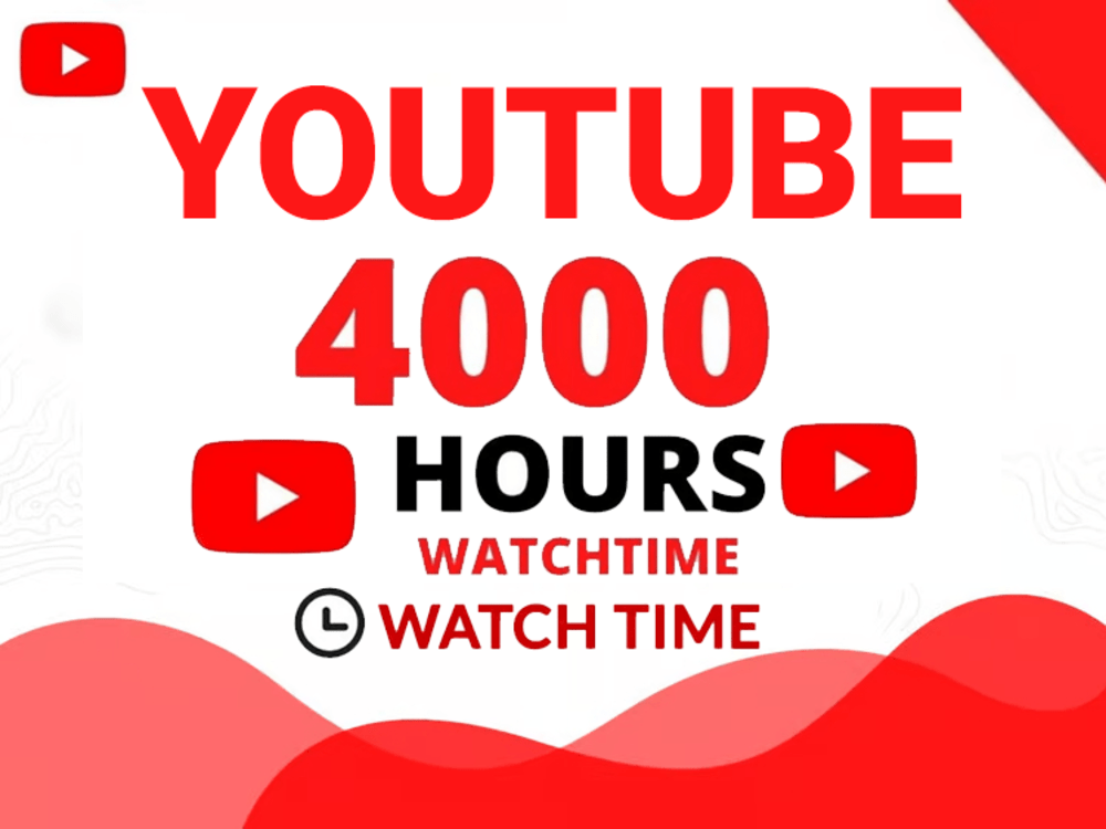 YouTube watch hours For Monetization | 4000 YouTube watch hours | Upwork