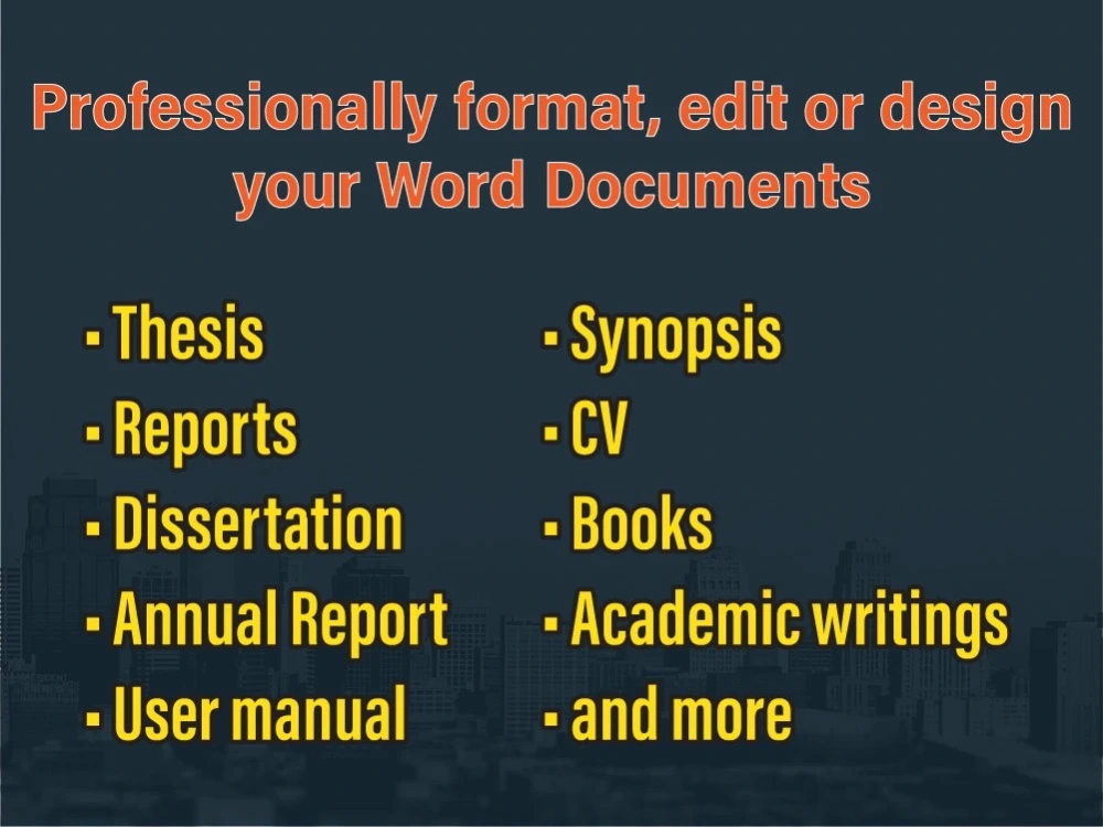 Your Microsoft Word document edited, formatted, and professionally ...