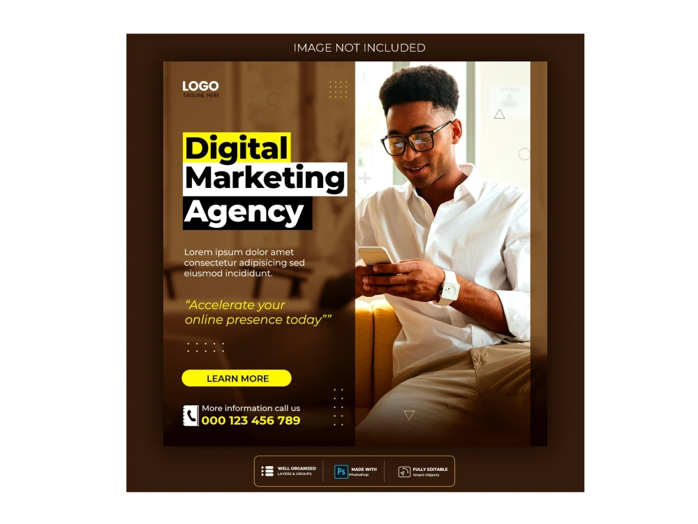 An amazing poster that'll perfectly match your Brand representation ...