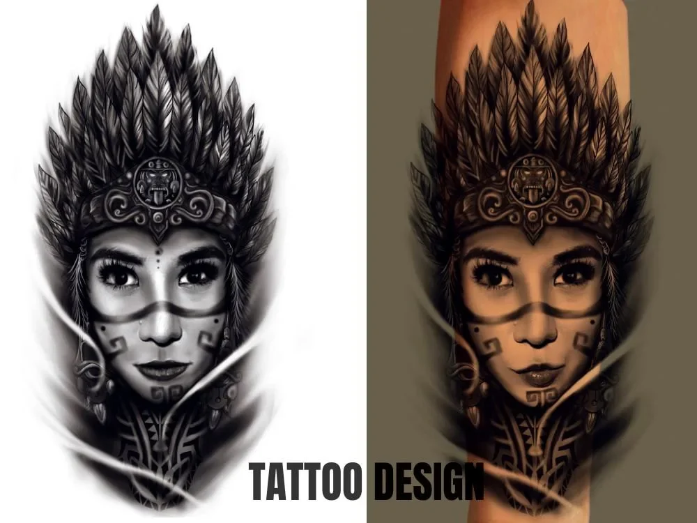 A custom tattoo design from a tattoo artist. | Upwork