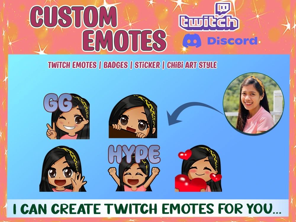 Amazing custom twitch emotes for your channel or stream. | Upwork