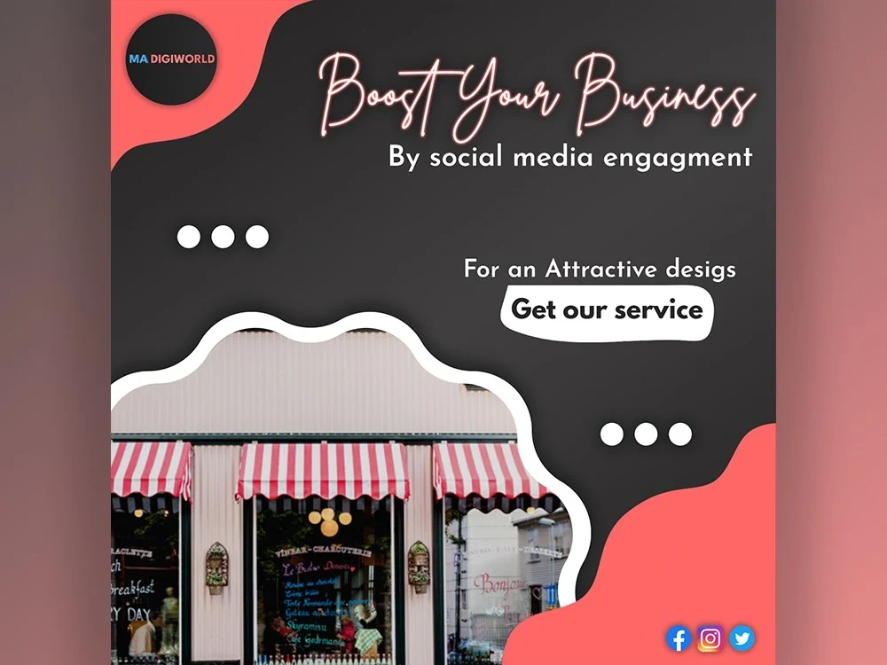 An editable designed post banner template | Upwork