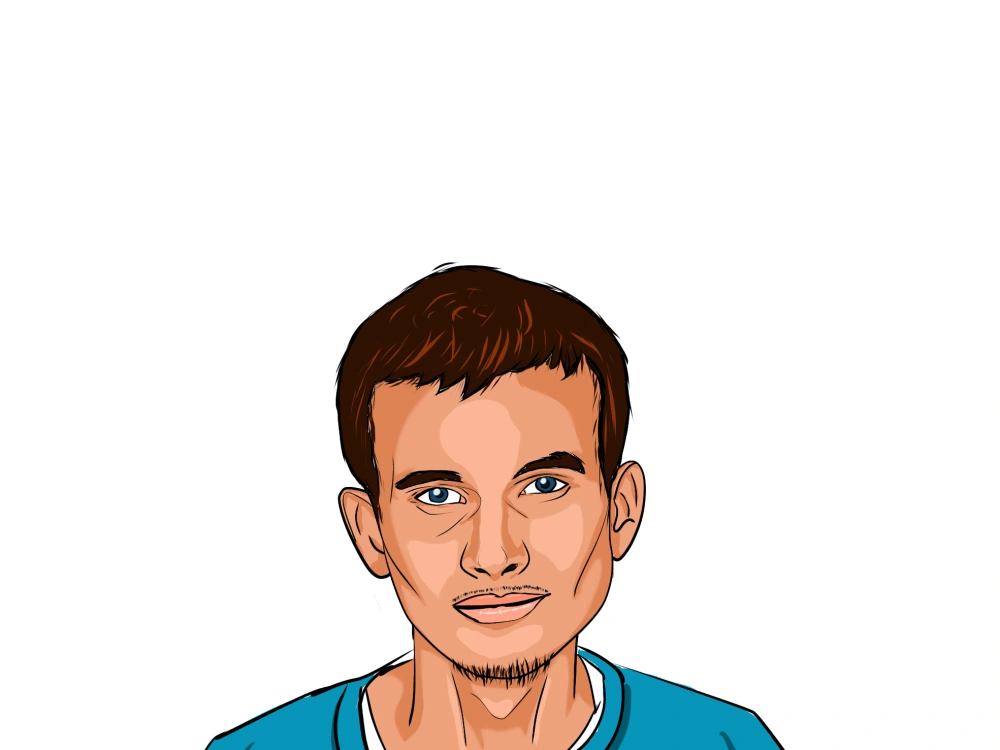 A 2d portrait drawn digitally for you. | Upwork