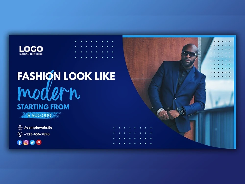 An editable designed post banner template | Upwork