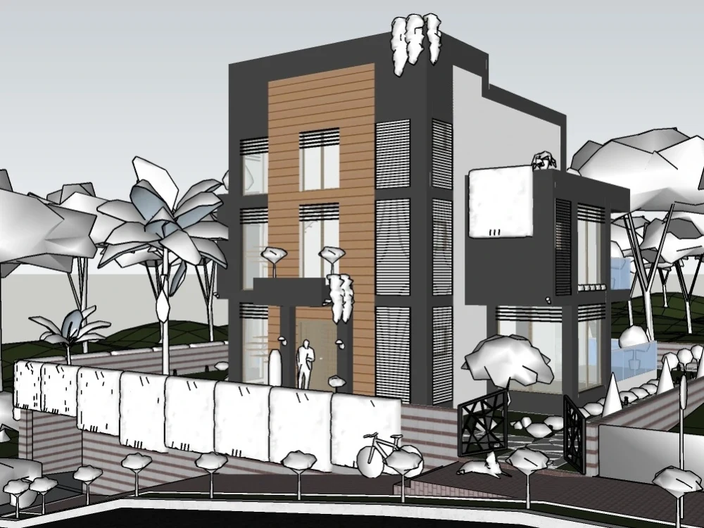 A perfect and editable SketchUp Exterior/Interior Renders & Model | Upwork