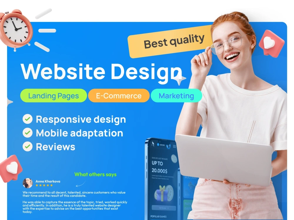 Do full responsive, UX UI website design in Figma | Upwork