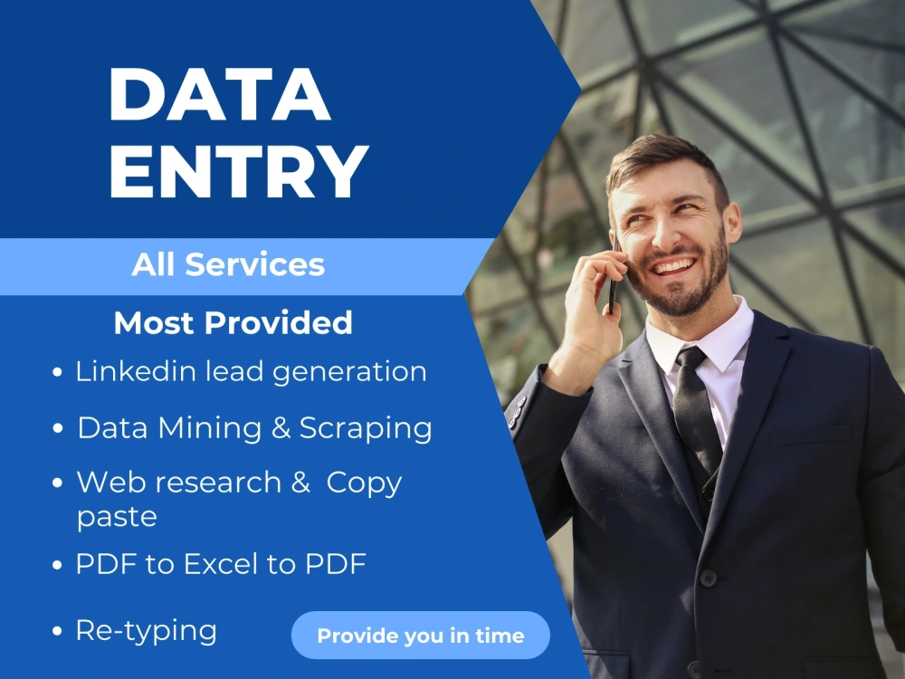 Data entry, Web research, Typing, Copy paste, Web scraping or data mining. | Upwork