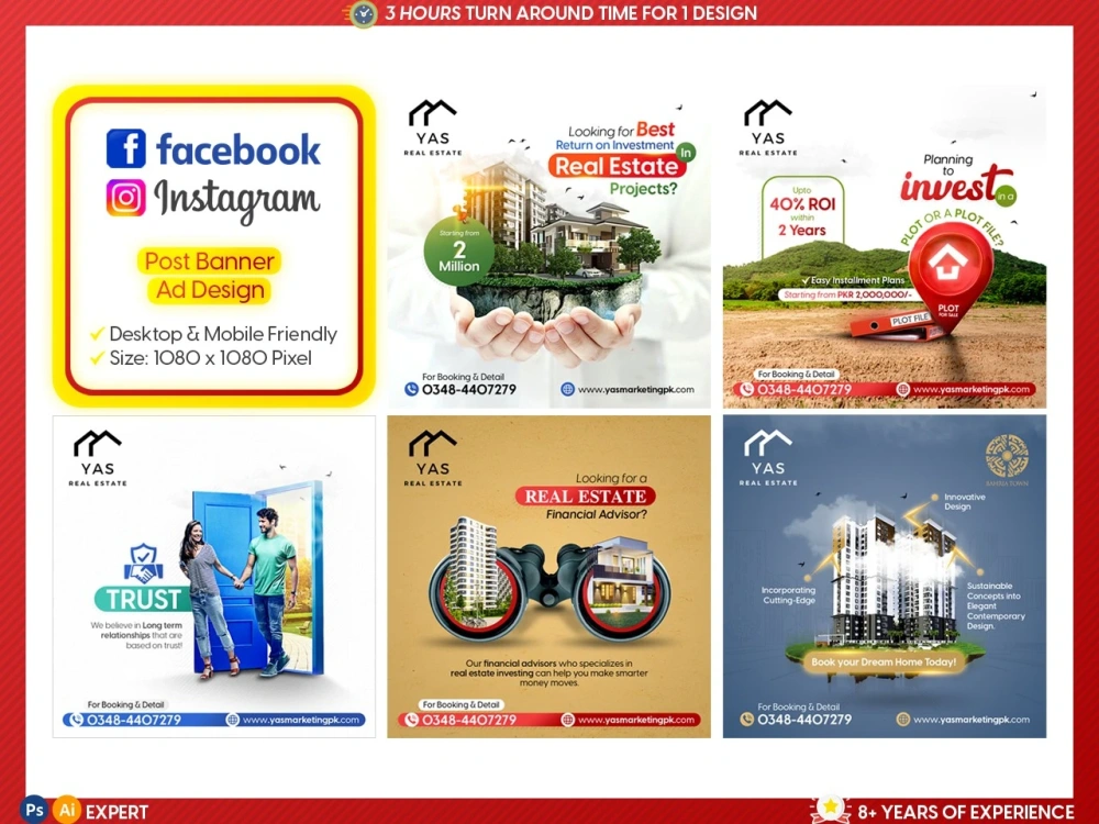 Creative social media post ad design and cover | Upwork