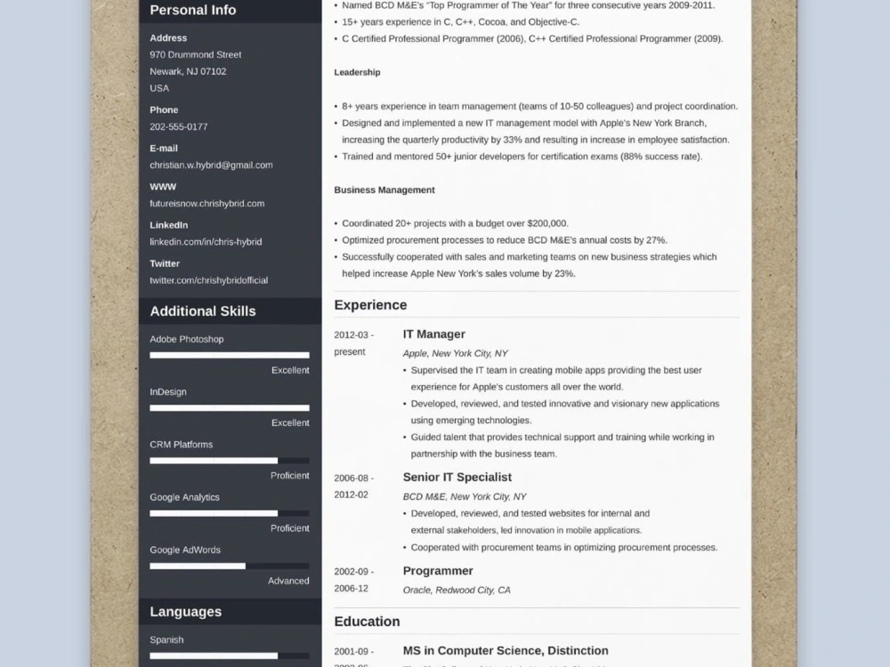 A revamped resume tailored to your next job. | Upwork