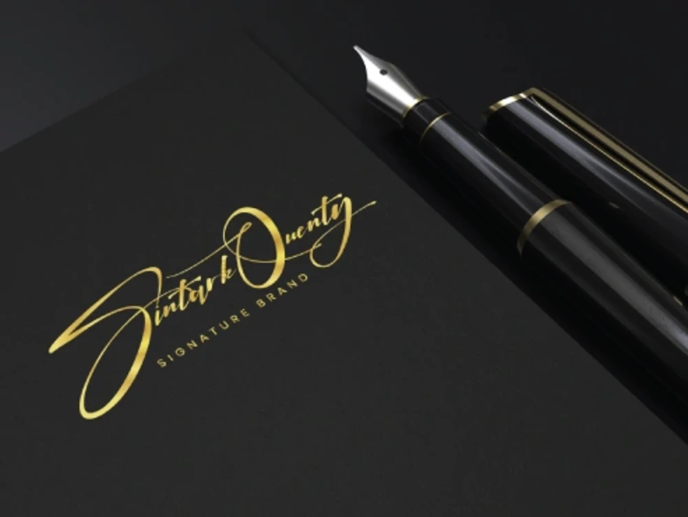 Modern signature, handwritten, calligraphy, scripted, cursive logo ...