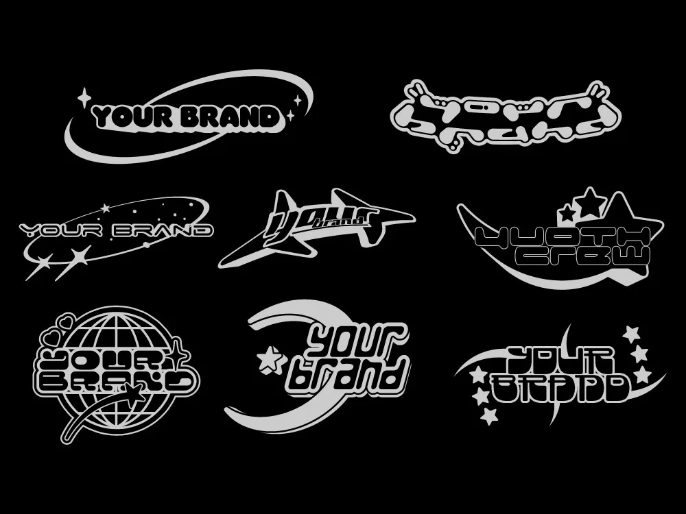 A custom Y2K logo design for your streetwear, t-shirt, or clothing ...
