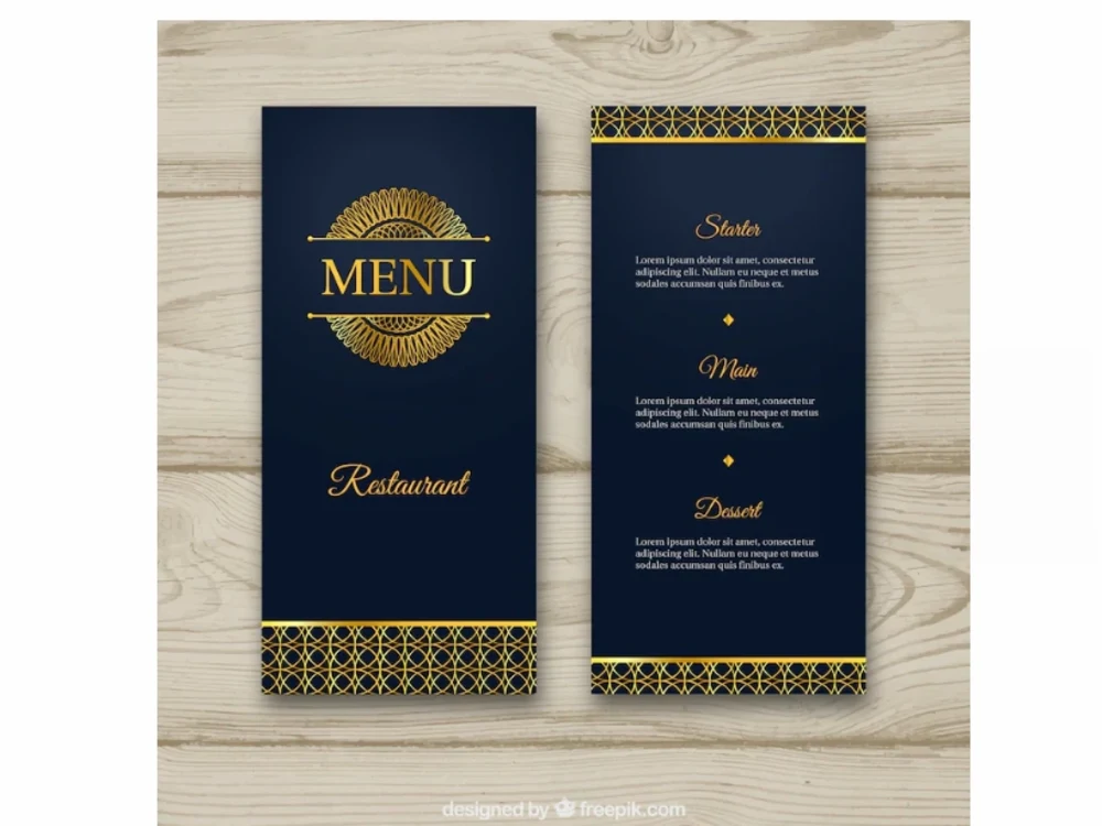 Menu card and menu book Designs for your Restaurants, Bars and Pubs ...