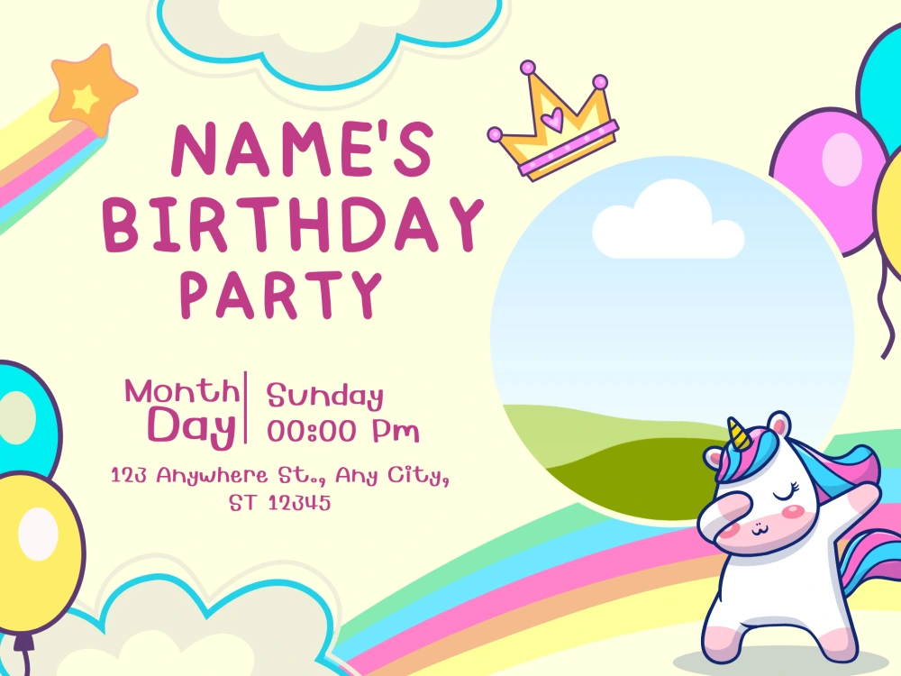 A personalized Party Invitation graphic design | Upwork