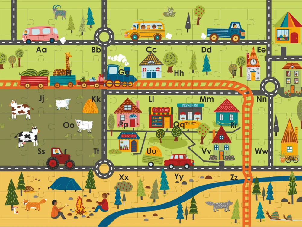 An illustrated map in a cartoon doodle style | Upwork
