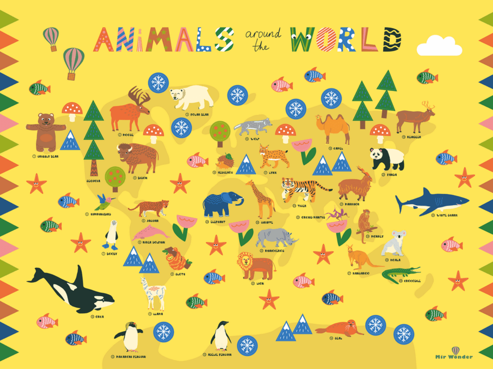 An illustrated map in a cartoon doodle style | Upwork