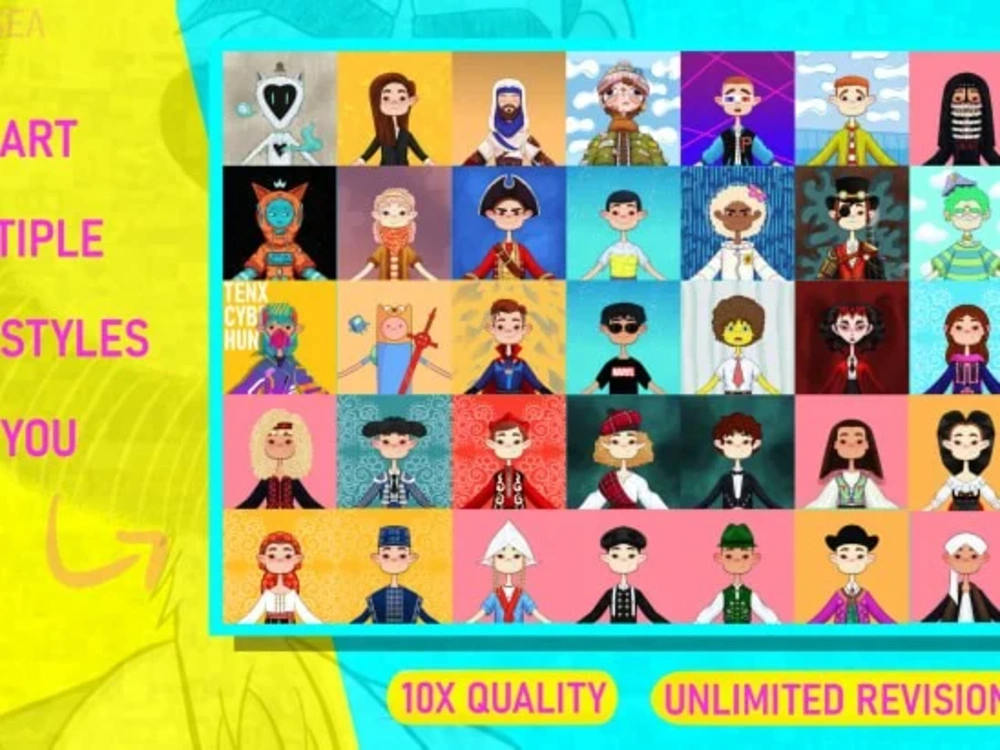NFT Art Collection in Any Style You Want [with up to 10k nfts] | Upwork