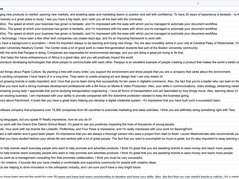 Highly personalized first line messages for your next cold email ...