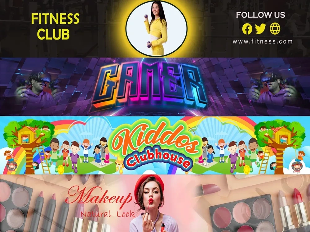 Amazing YouTube banner/ cover / design for your channel in 24 hours ...