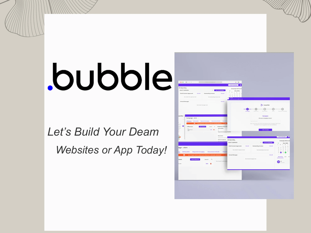 Responsive Bubble.io, Bubble APP, CRM & ERP, NO-CODE DEVELOPMENT | Upwork