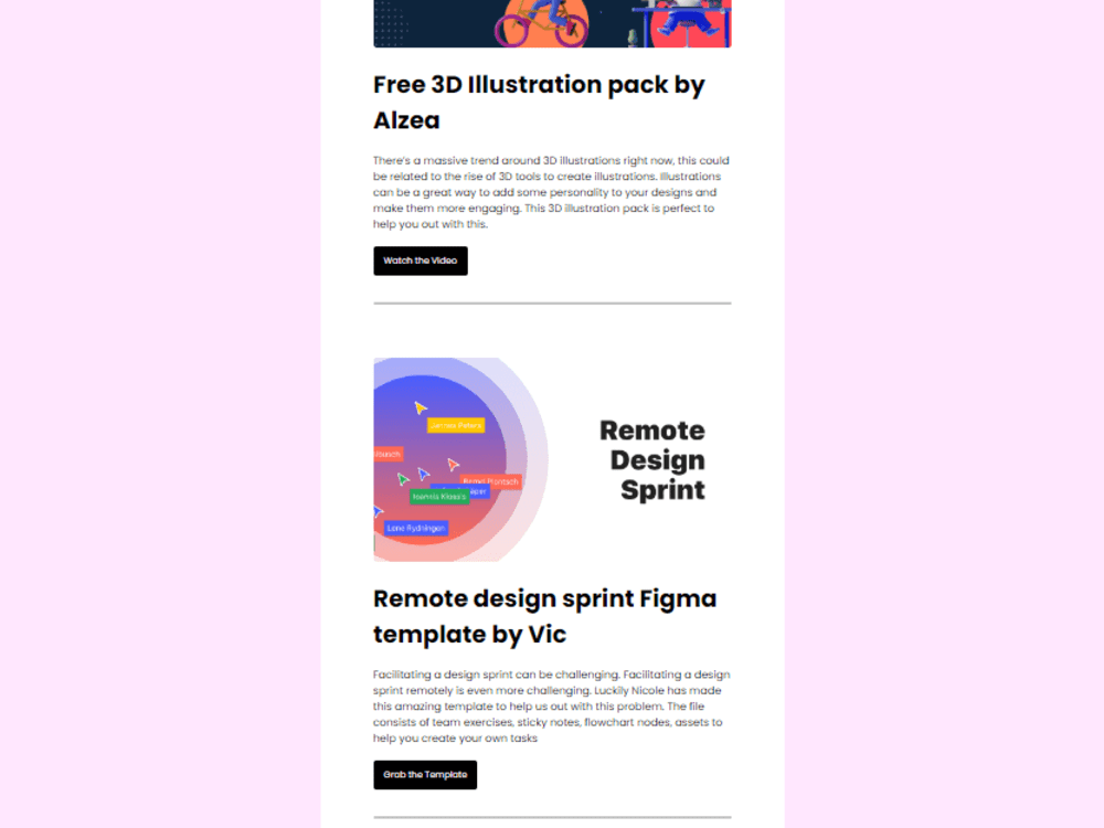 Email template, responsive HTML email template newsletter | Upwork