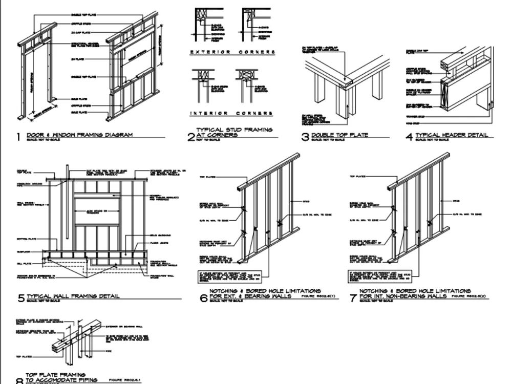A set of code-compliant coordinated drawing | Upwork