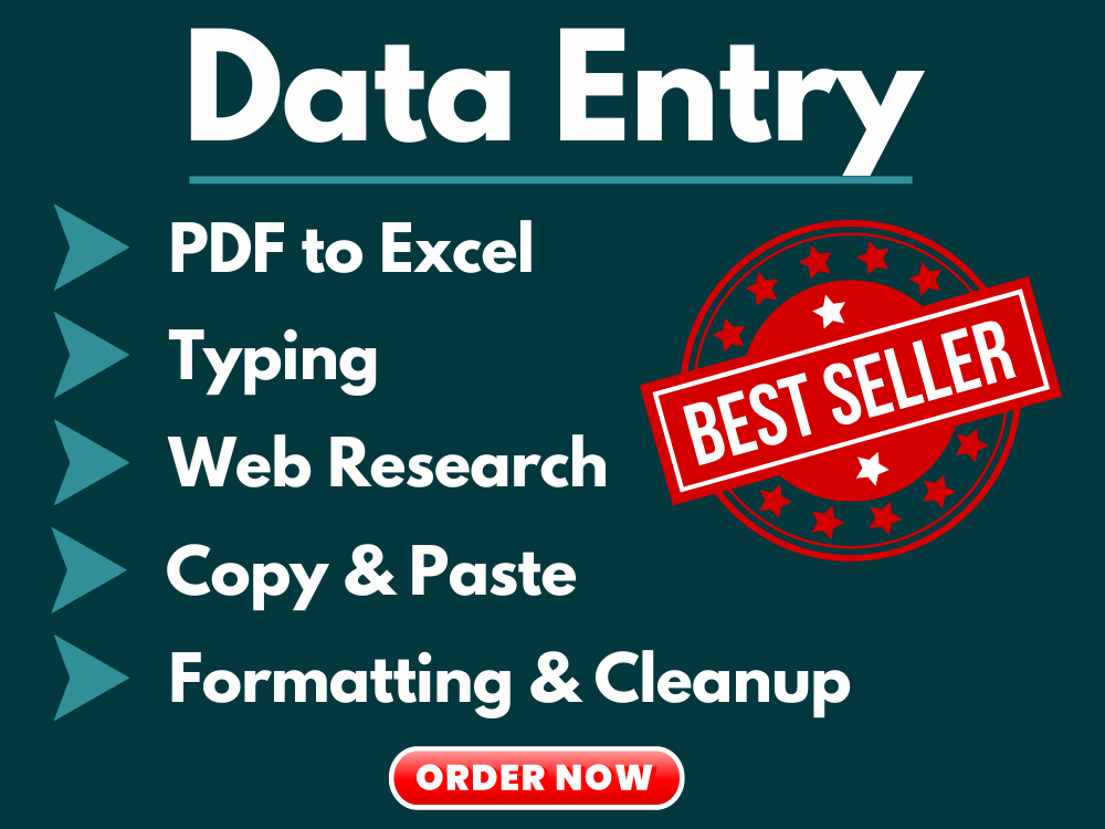 Data entry, web scraping, typing, copy paste, web research | Upwork