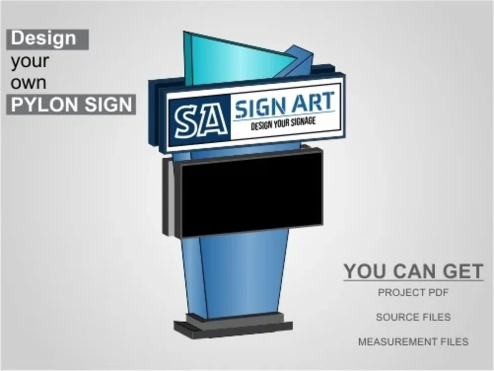 A Pylon signage design for you Business or Shopfront | Upwork