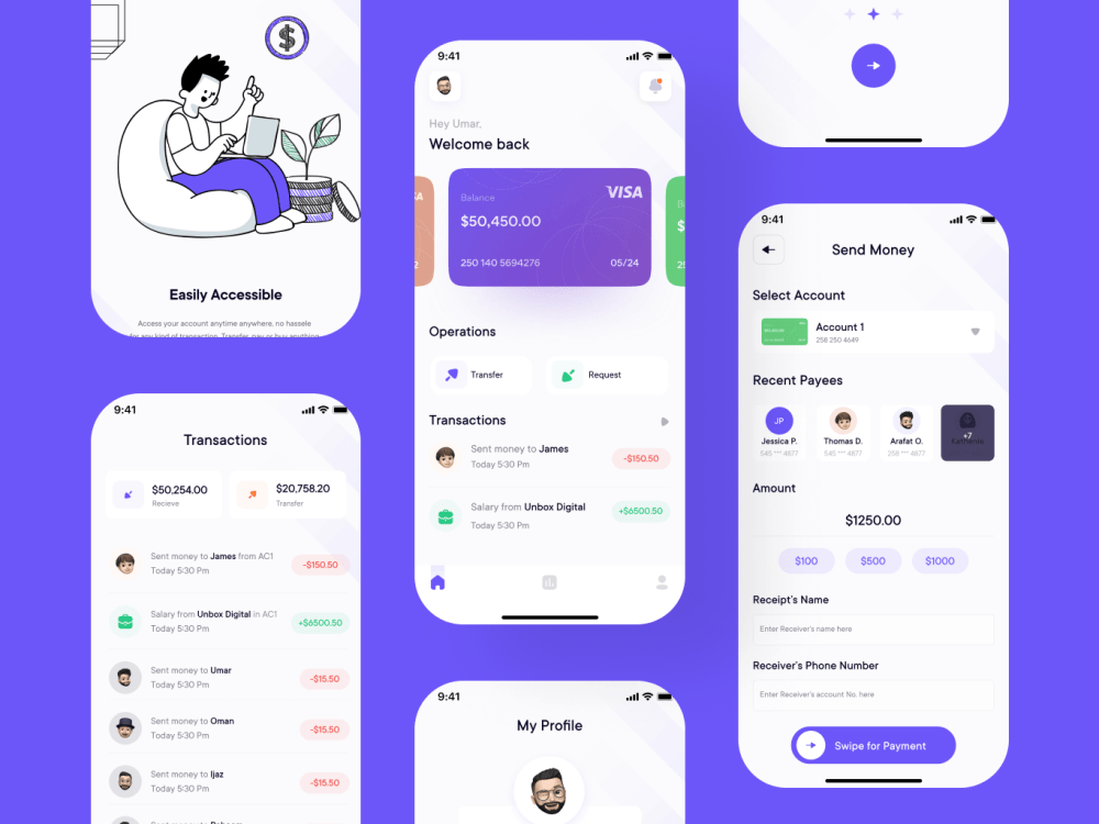 Premium ui/ux design of your mobile app in figma | Upwork