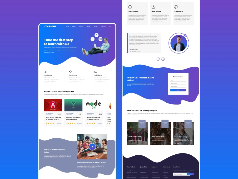 Stunning Landing Page UI UX Design | Upwork